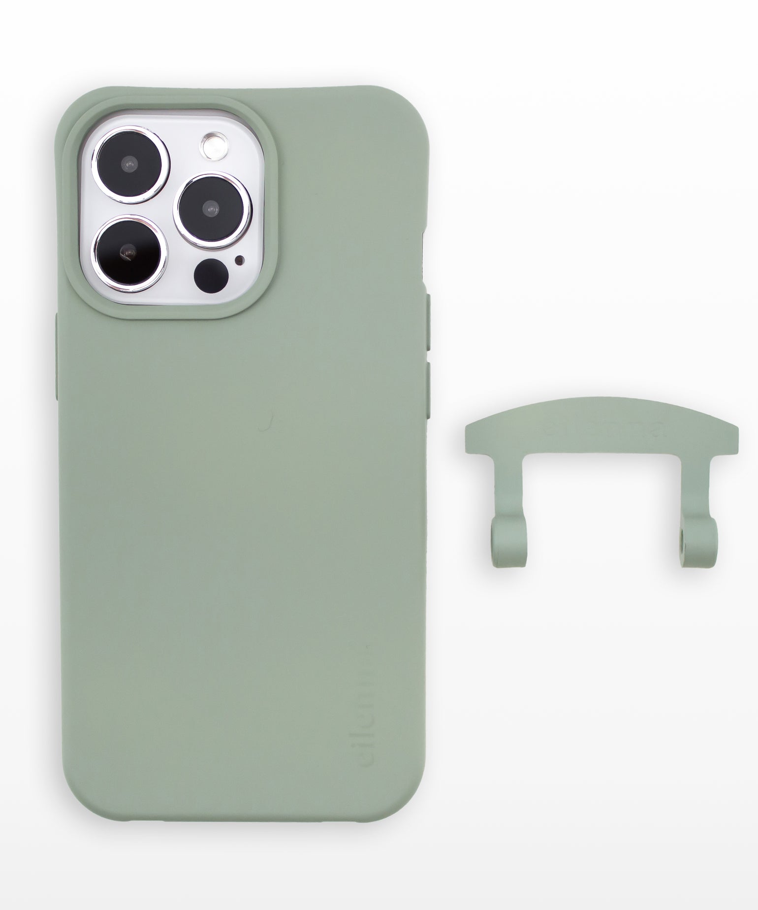 eilenna Handyhülle mit Adapter für iPhone und Samsung, Sage